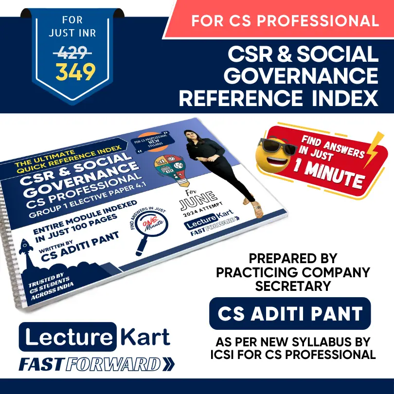 CSR & Social Governance Quick Reference for CS Professional