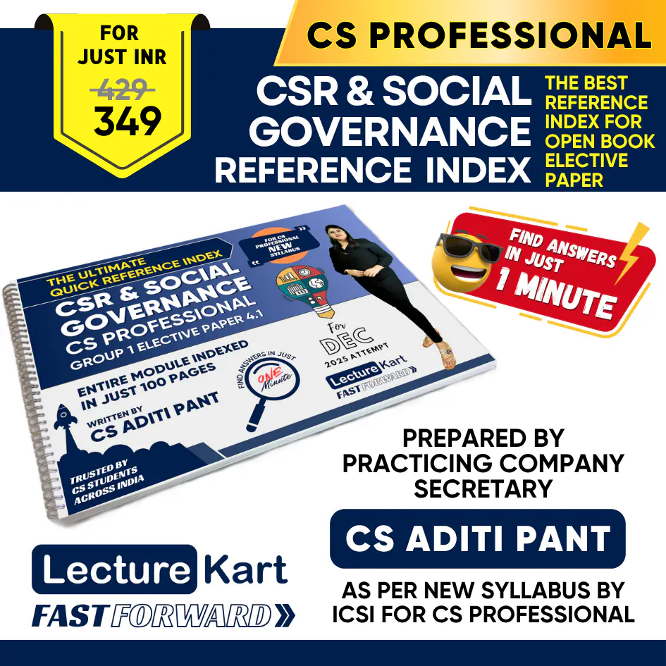 CSR & Social Governance Quick Reference for CS Professional