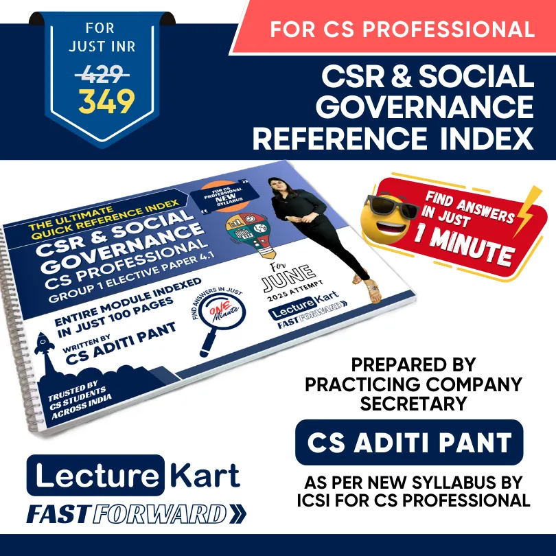 CSR & Social Governance Quick Reference for CS Professional