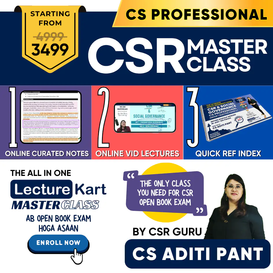 CSR & Governance Masterclass for CS Professional Open Book