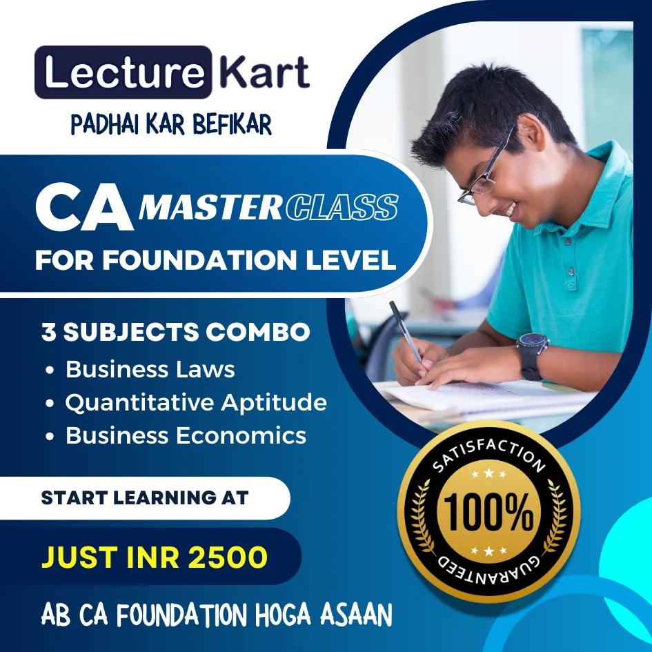 CA Foundation Classes Online by LectureKart